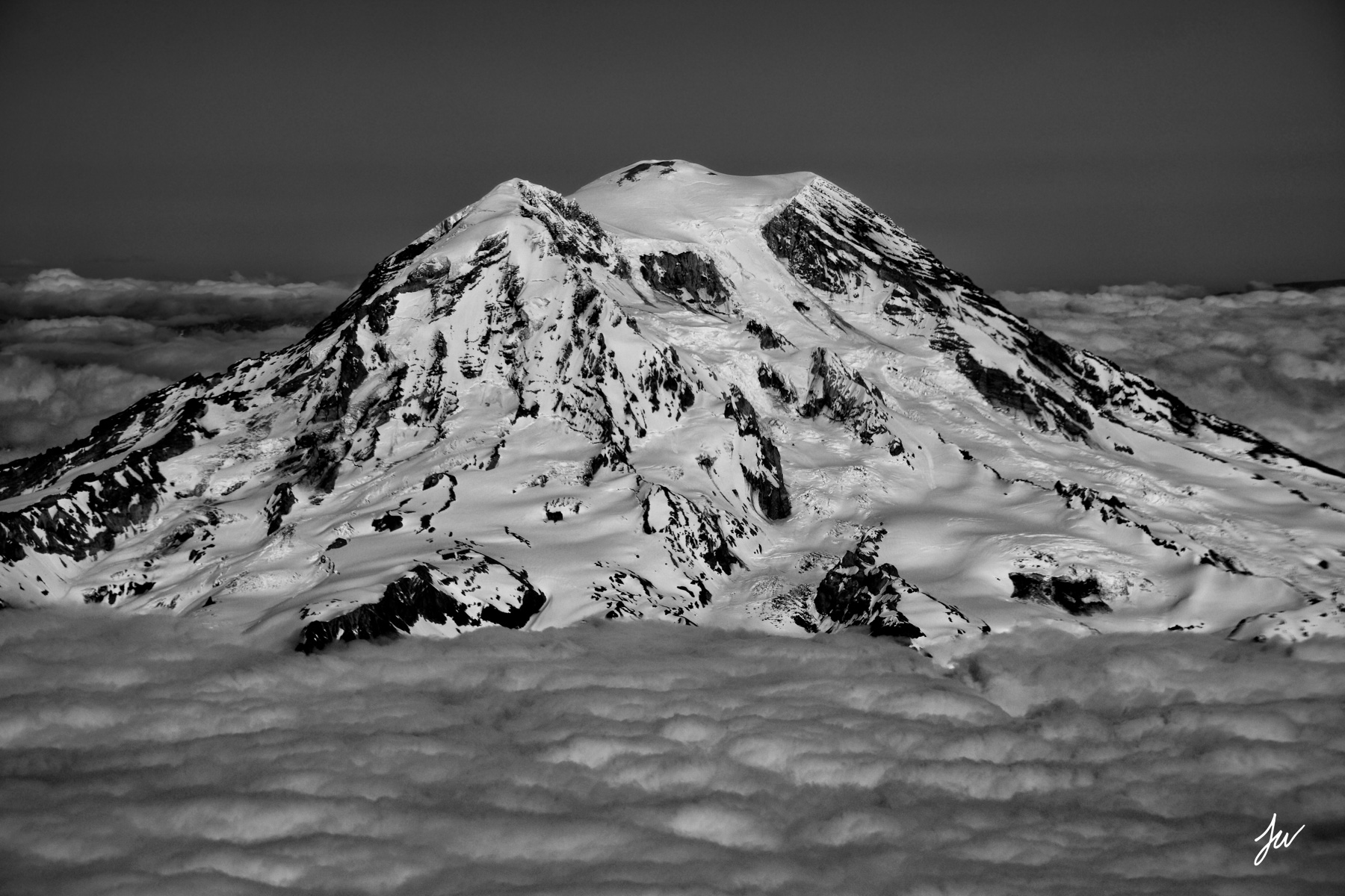 Rainier Solitude B&W | Mount Rainier, Washington | Jason Weiss Photography