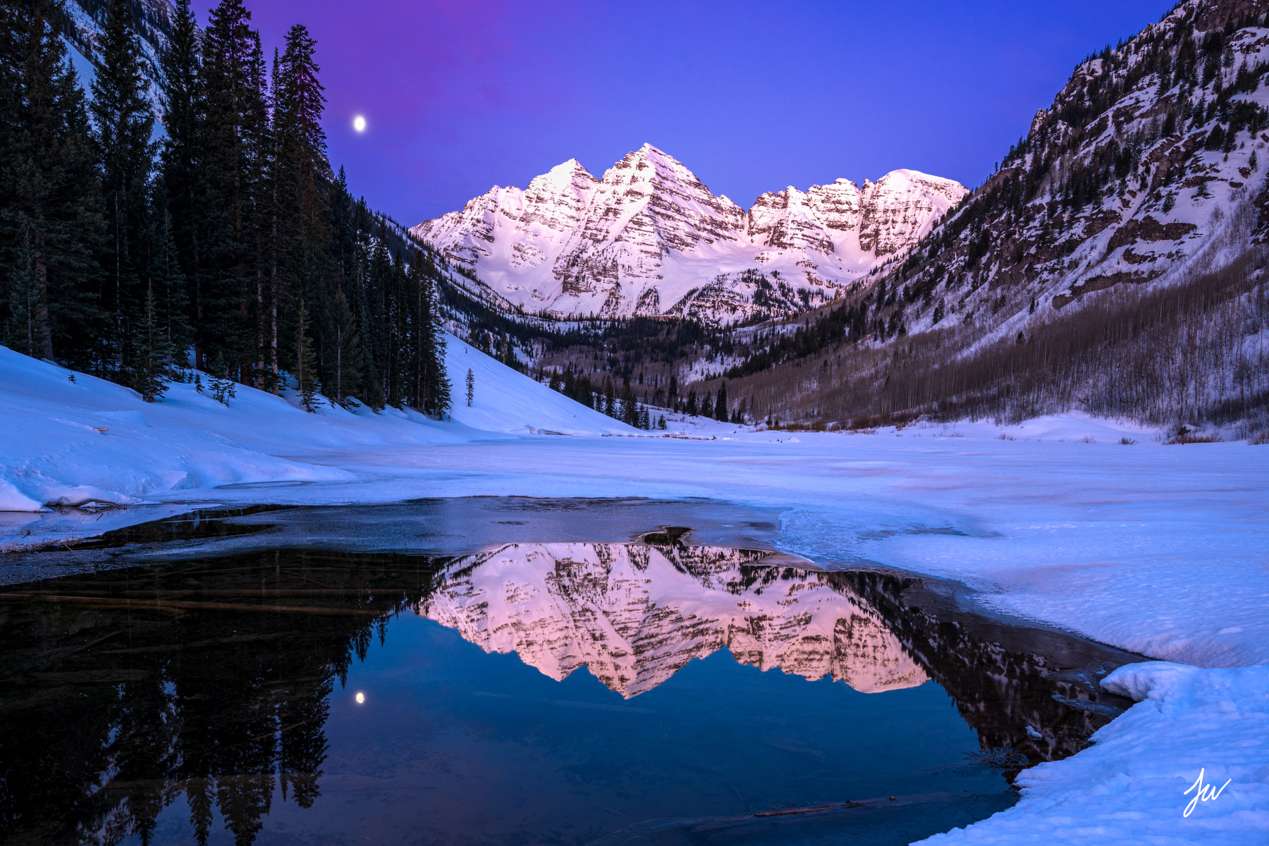 Maroon Bells In Winter Snowmobile Engagement At Maroon Bells In Aspen